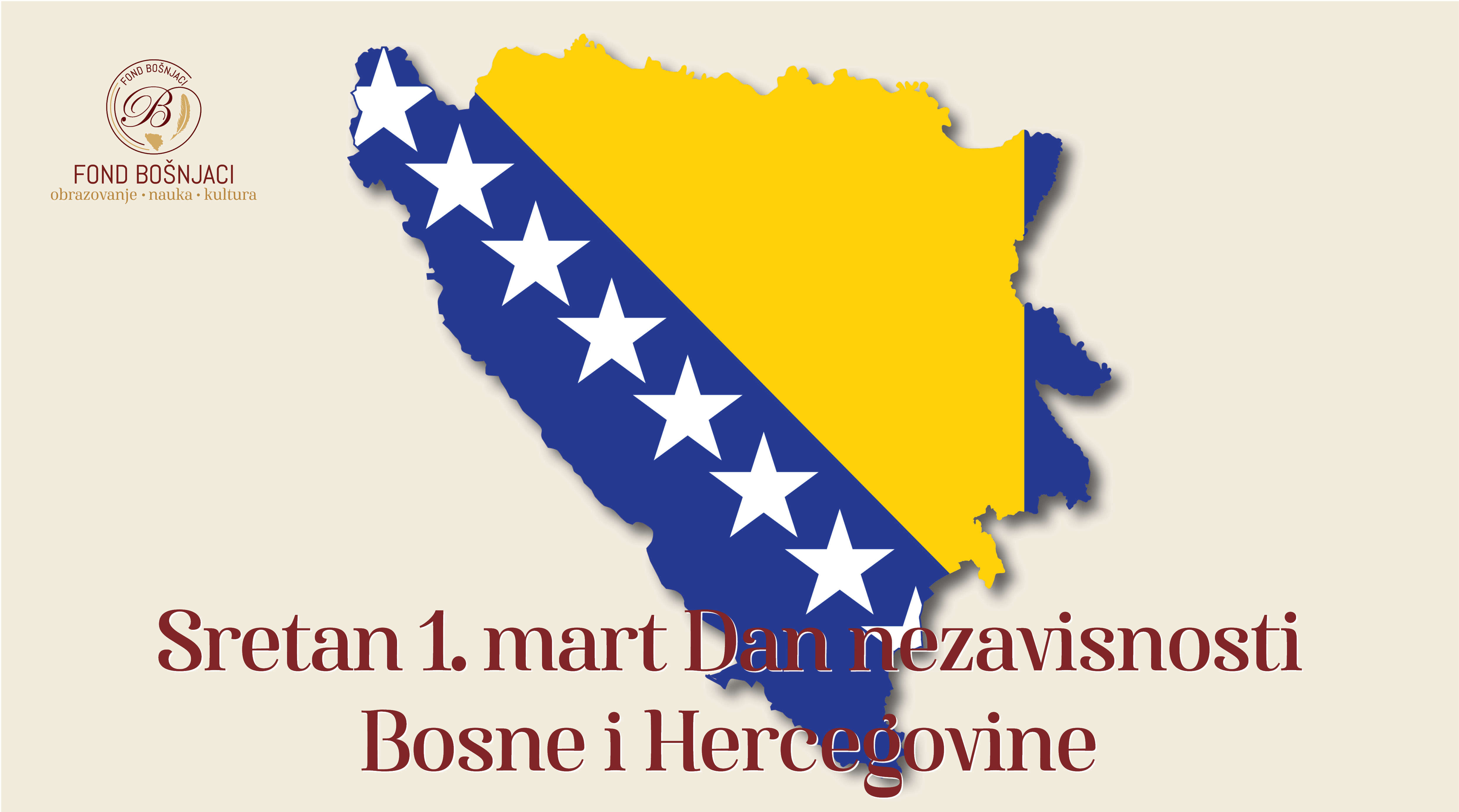 Sretan 1. mart Dan nezavisnosti Bosne i Hercegovine | Fond Bošnjaci